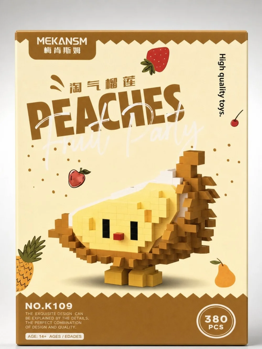 Toys | Lego Mekansm Peaches Fruit Party Durian Building Block Kit ...